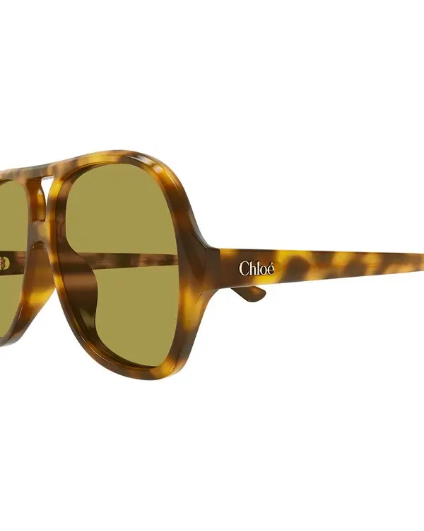 Chloé Salome Navigator Sunglasses - Avana