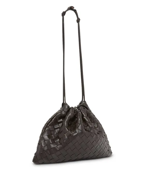 Bottega Veneta Intrecciato Leather Shoulder Bag - Fondant/gold