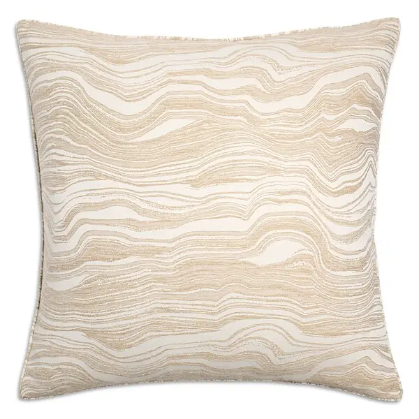 HUDSON PARK COLLECTION Marbled Sand Sham Set, Euro Exclusive - Beige