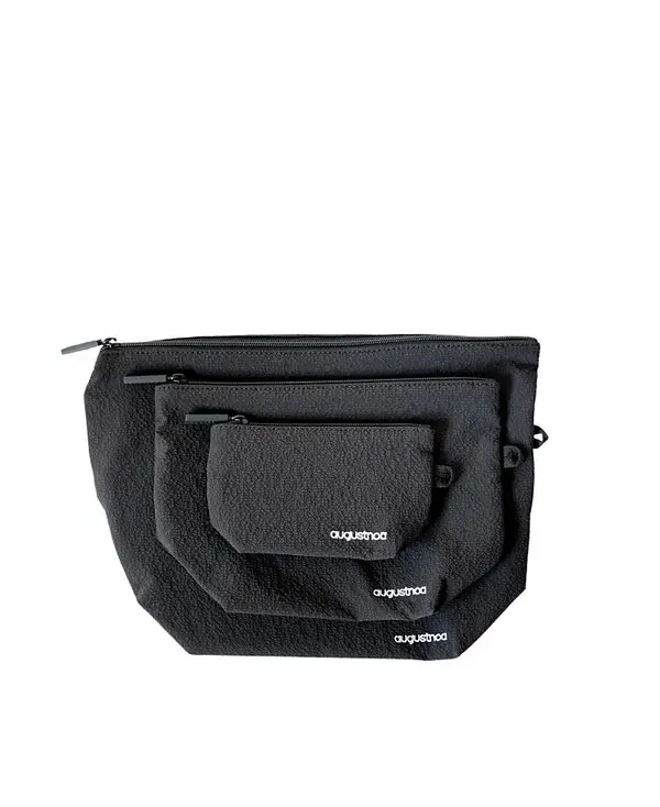 AUGUSTNOA Travel Pouch Set - Black