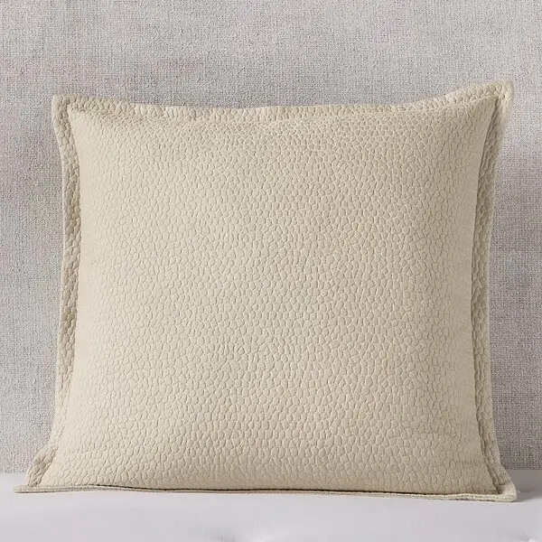 HUDSON PARK COLLECTION Signature Pebbled Matelasse Euro Sham, Pair - Beige