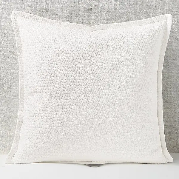 HUDSON PARK COLLECTION Signature Pebbled Matelasse Euro Sham, Pair - White