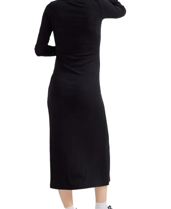 Hatch Collection Long Sleeve Rib Maternity Maxi Dress