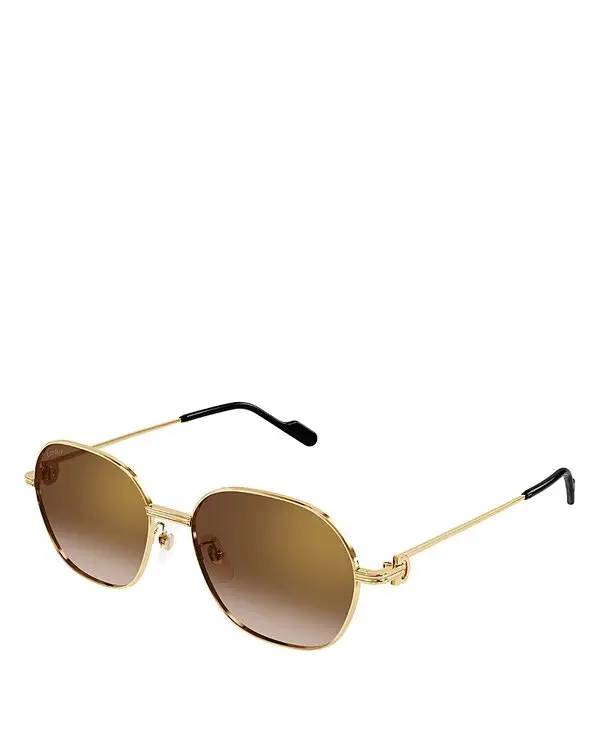 CARTIER Premiere De Square Sunglasses - Gold
