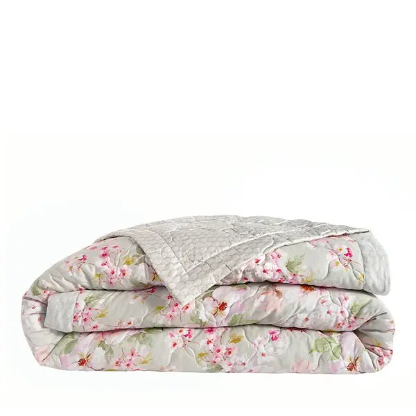 ANNE DE SOLENE Voyageuse Printed Coverlet, King - Rose
