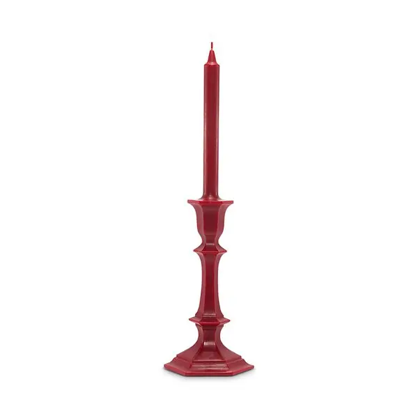 THE MARTHA, BY BACCARAT Harcourt Candlestick Candle, 12.32 Oz - Red