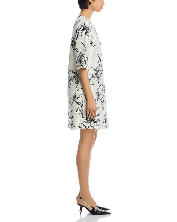 Caroline Rose Gianna Floral Print Shift Dress