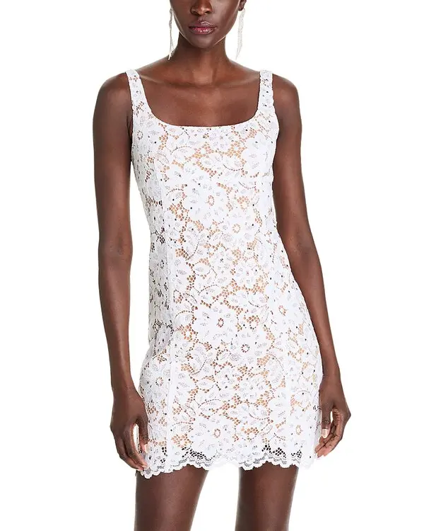 Michael Kors Lace Mini Dress - White