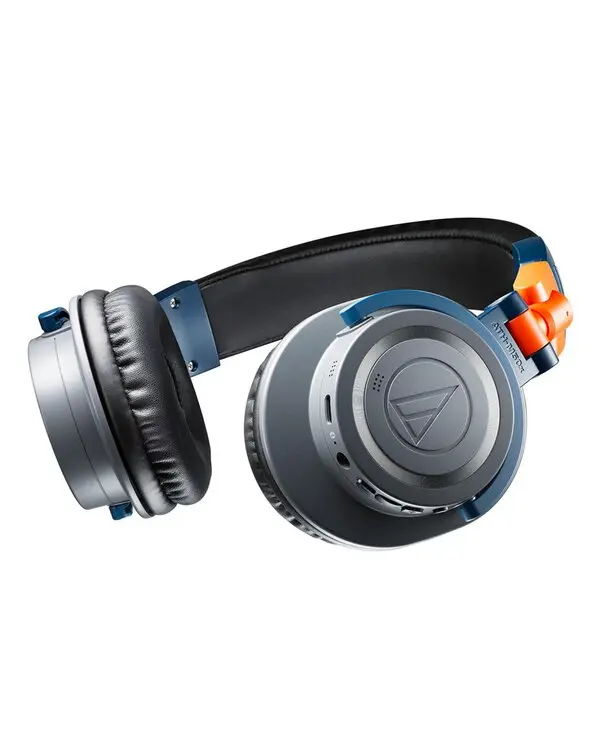 AUDIO-TECHNICA Wireless Over-ear Headphones - Blue/orange