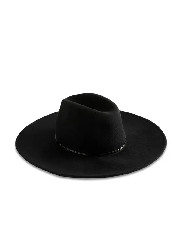 Ted Baker London Abbiiio Bow Wool Fedora - Black