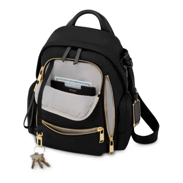 Tumi Voyageur Celina Small Backpack - Black/gold