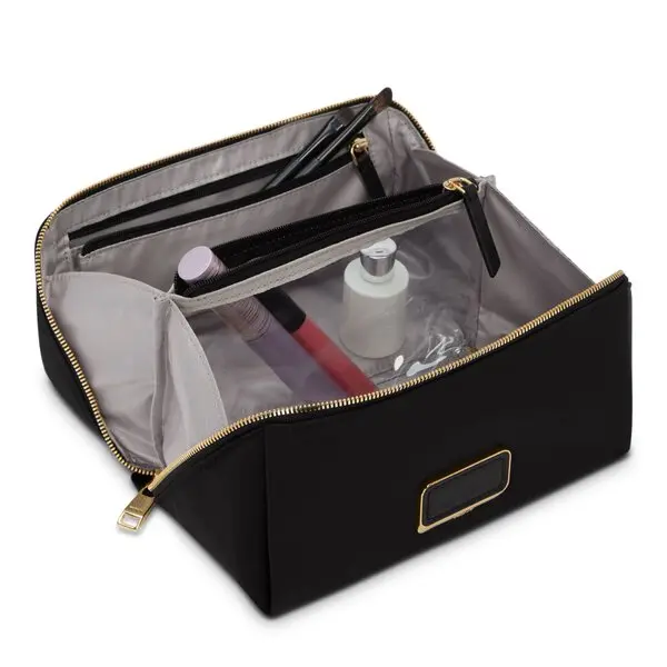 Tumi Voyageur Dallas Cosmetic Case - Black/gold