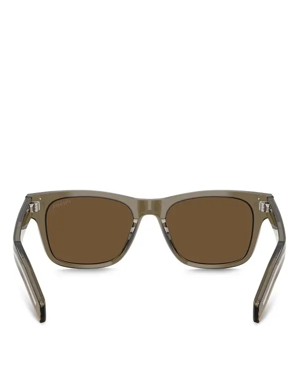 Prada 54mm Rectangular Sunglasses - Clear