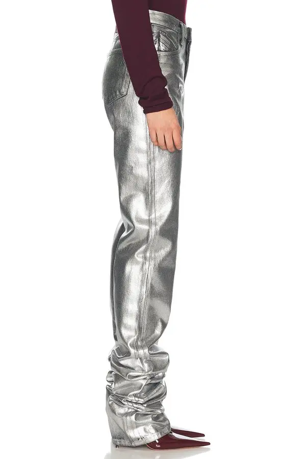 Attico Metallic Long Jeans