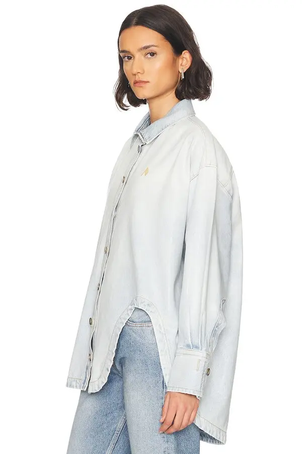 Attico Blouson Top - Sky Blue
