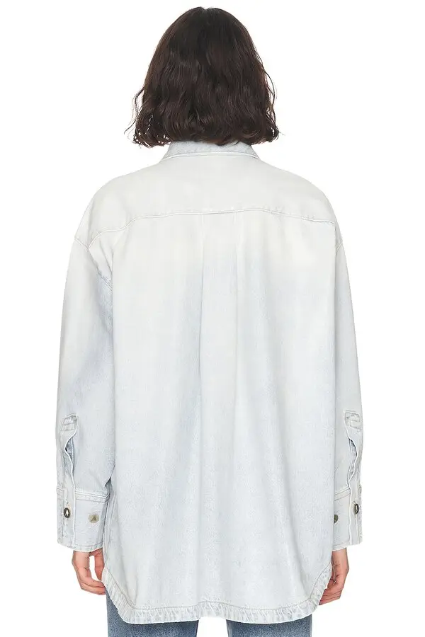 Attico Blouson Top - Sky Blue