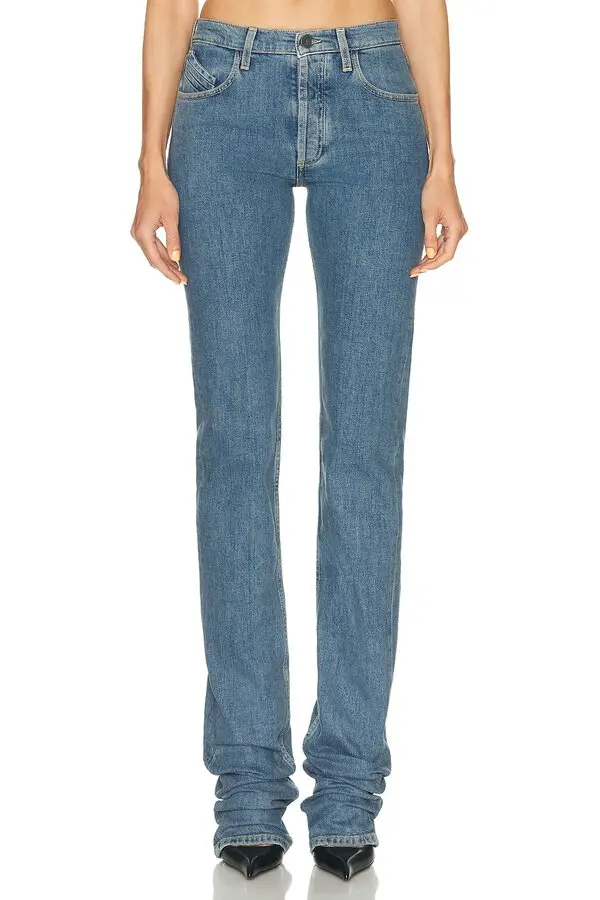 Attico Long Jeans - Sky Blue