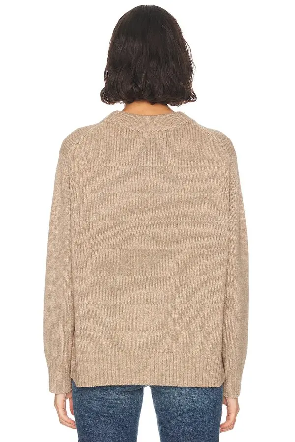 Jenni Kayne Cashmere Oversized Crewneck Sweater - Undyed Stone
