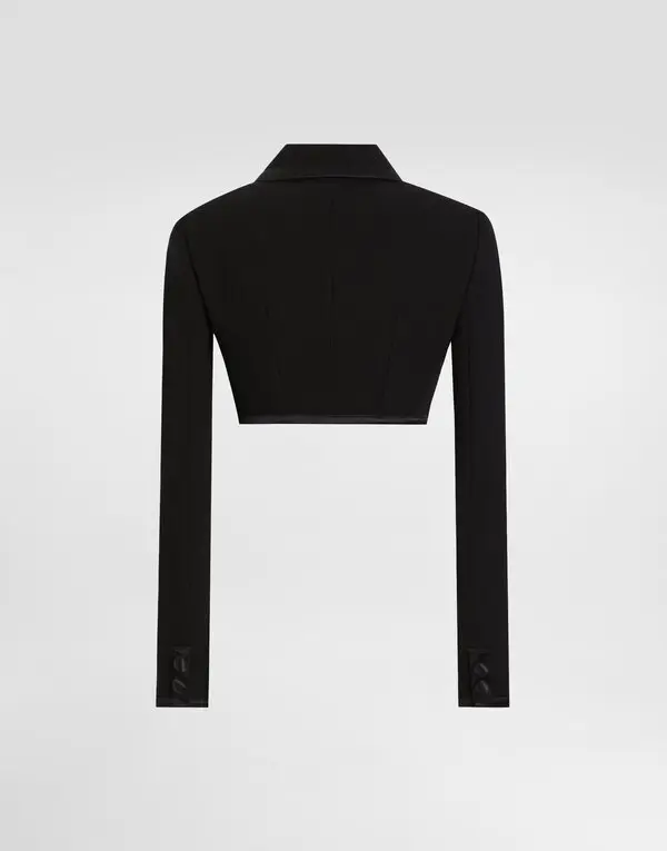 Dolce & Gabbana Short Wool Crepe Jacket