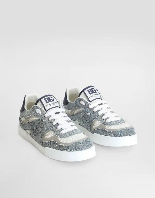 Dolce & Gabbana Denim Strobel Portofino Light Sneakers - Multicolor