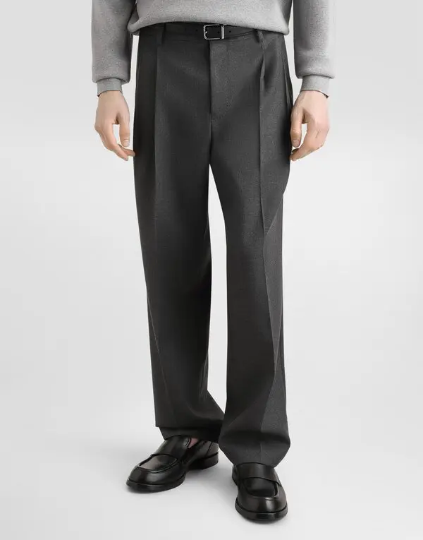 Dolce & Gabbana Tailored Wool Pants With Double Dart Detail