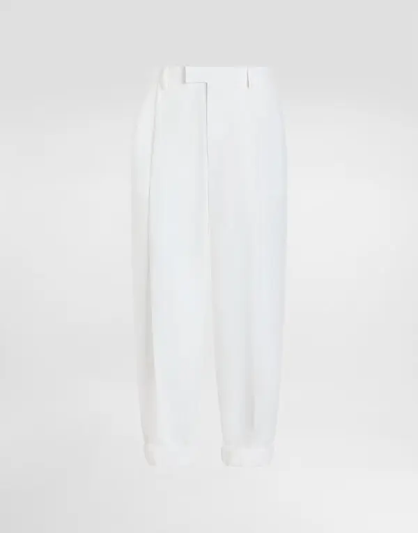 Dolce & Gabbana Linen Pants - White