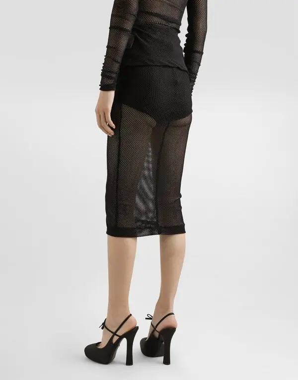 Dolce & Gabbana Mesh Midi Skirt