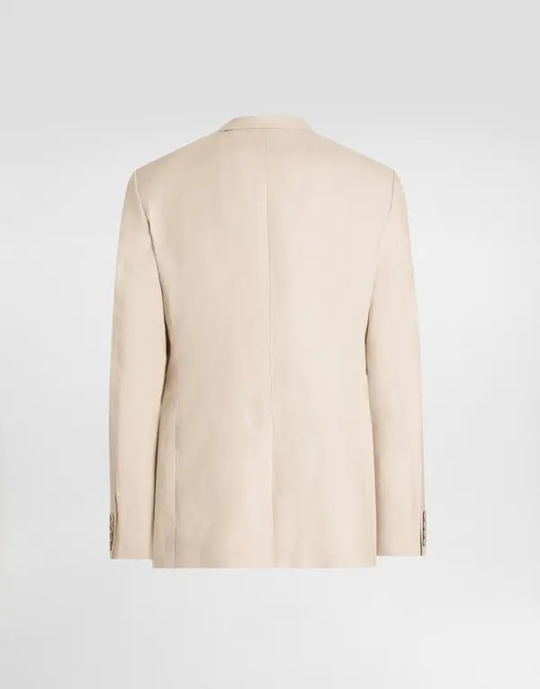 Dolce & Gabbana Double-breasted Linen Jacket - Beige