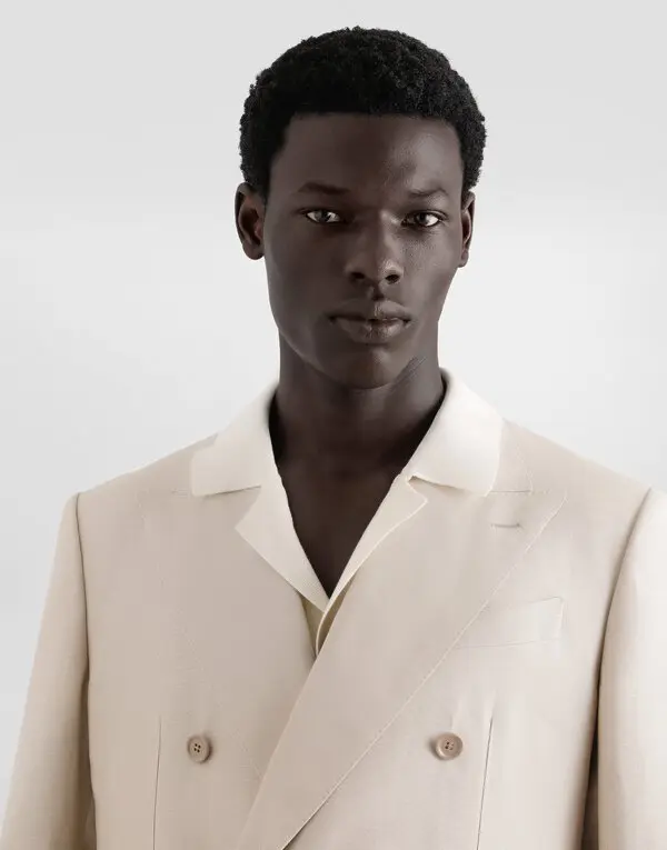 Dolce & Gabbana Double-breasted Linen Jacket - Beige