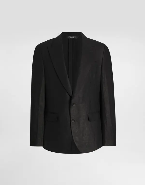 Dolce & Gabbana Single-breasted Linen Jacket