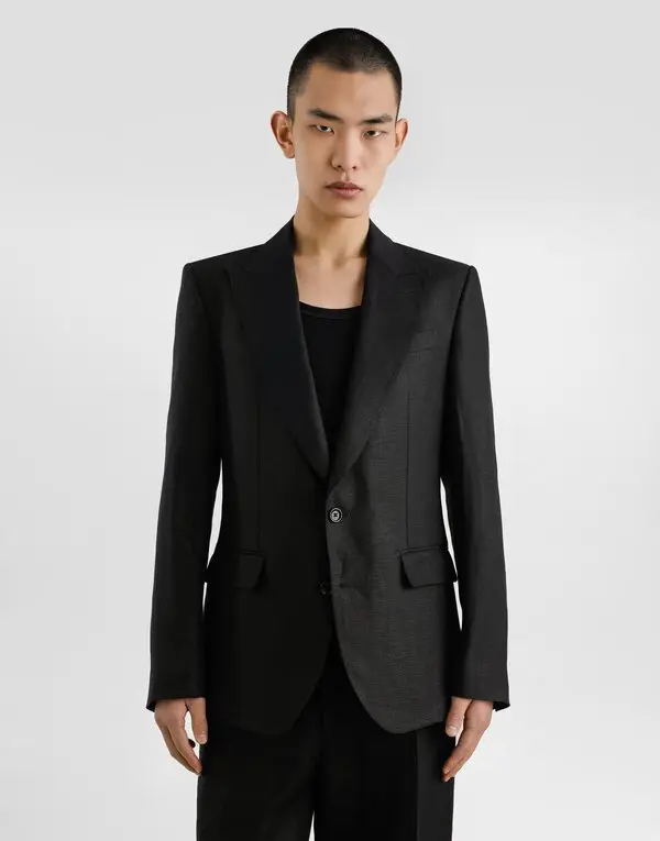 Dolce & Gabbana Single-breasted Linen Jacket