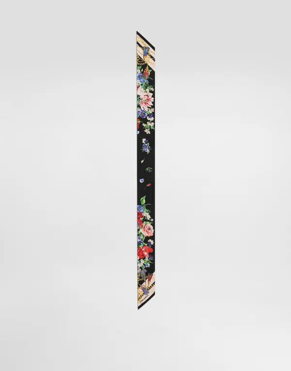 Dolce & Gabbana Floral- Twill Headscarf - Print