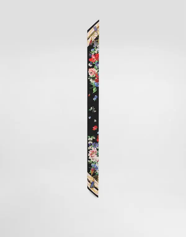 Dolce & Gabbana Floral- Twill Headscarf - Print