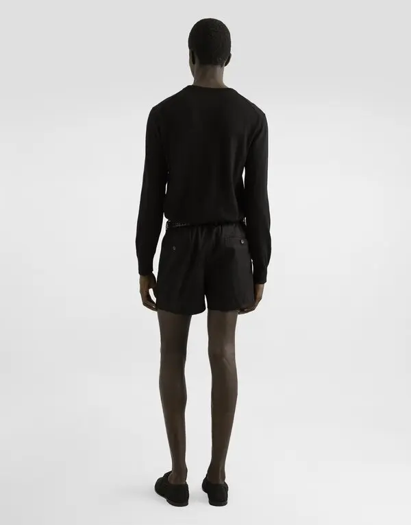 Dolce & Gabbana Cotton Gabardine Regular Fit Shorts