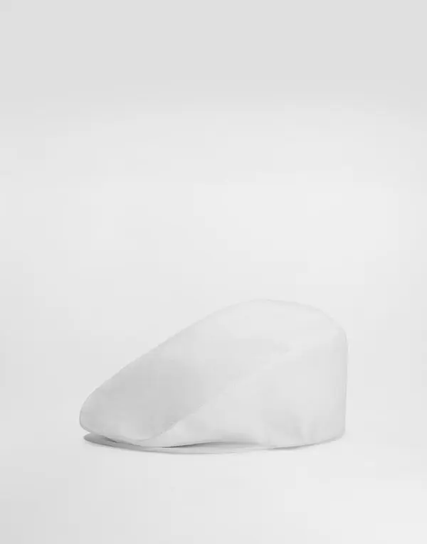 Dolce & Gabbana Linen Flat Cap - White