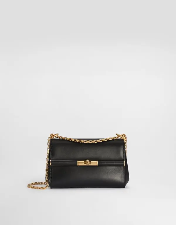 Dolce & Gabbana Hand-grained Calfskin Marlene Shoulder Bag - Black