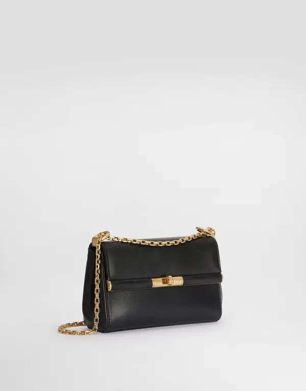 Dolce & Gabbana Hand-grained Calfskin Marlene Shoulder Bag - Black