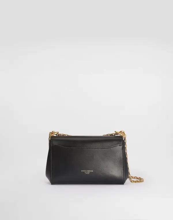 Dolce & Gabbana Hand-grained Calfskin Marlene Shoulder Bag - Black