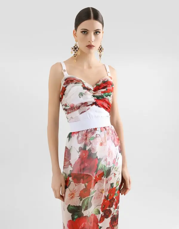 Dolce & Gabbana Rose- Corset Top - Print