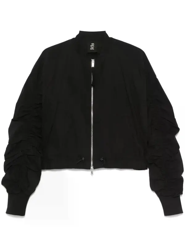 THOM KROM Ruched Bomber Jacket