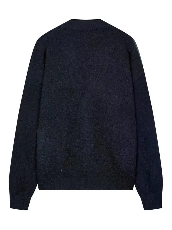 STUDIO TOMBOY Colour-block Cardigan - Blue