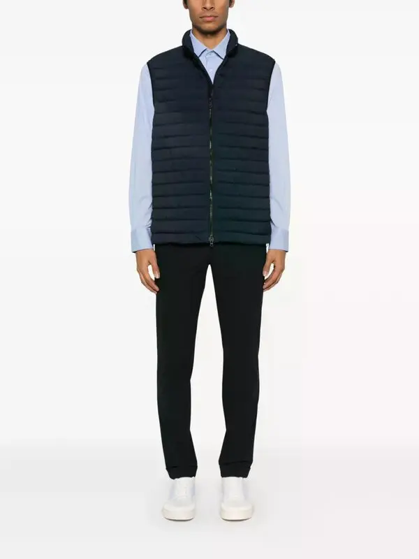 Peuterey Logo-patch Gilet - Blue