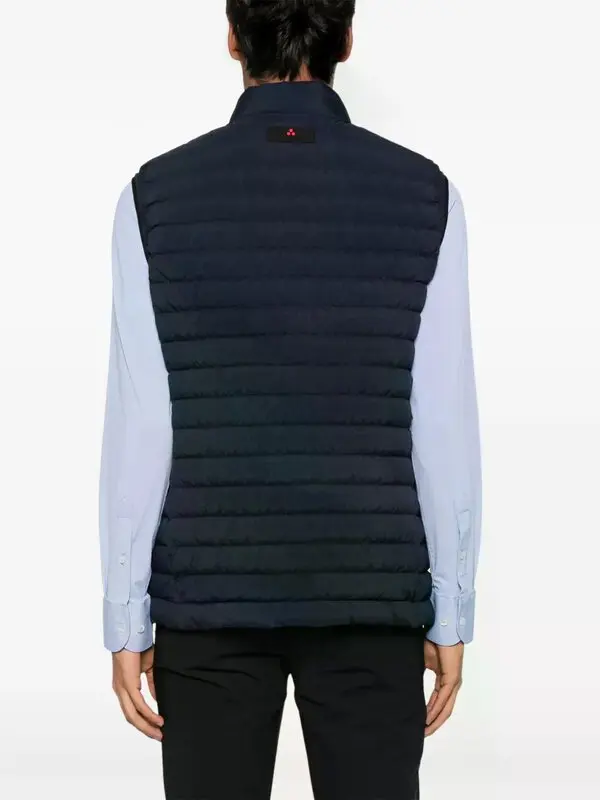 Peuterey Logo-patch Gilet - Blue
