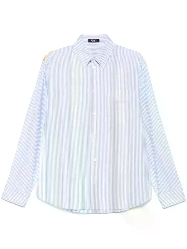 Versace Maxi Chain Striped Shirt