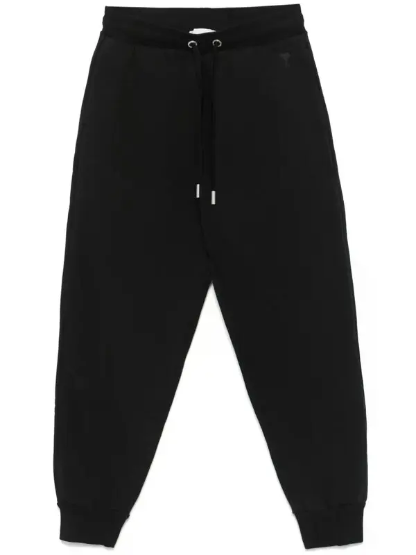 Ami De Coeur-motif Track Pants - Black