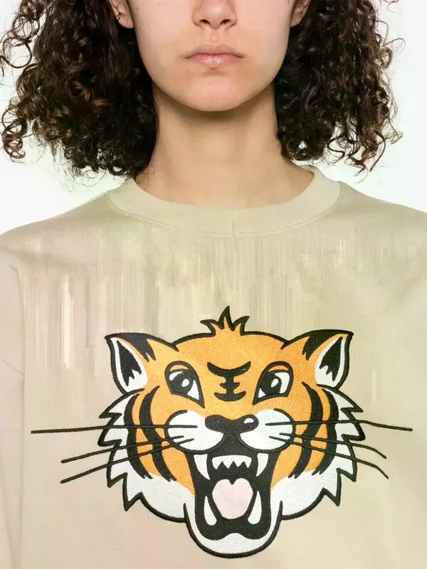 Kenzo Happy Tiger-embroidered Sweatshirt