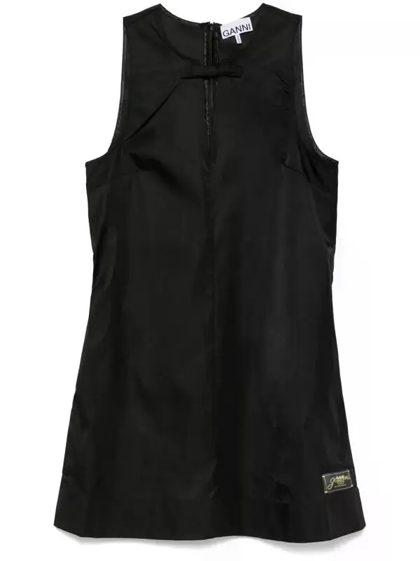 GANNI Bow-detail Mini Dress