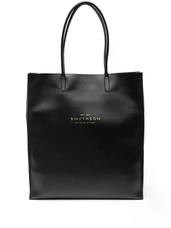 Smythson Pavilion Kingly Tote Bag - Black