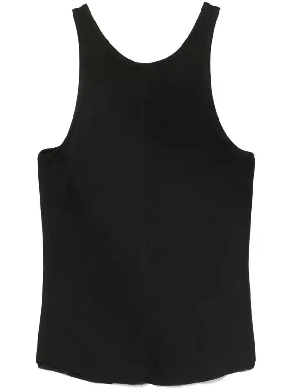 THOM KROM Fine-ribbed Tank Top - Black