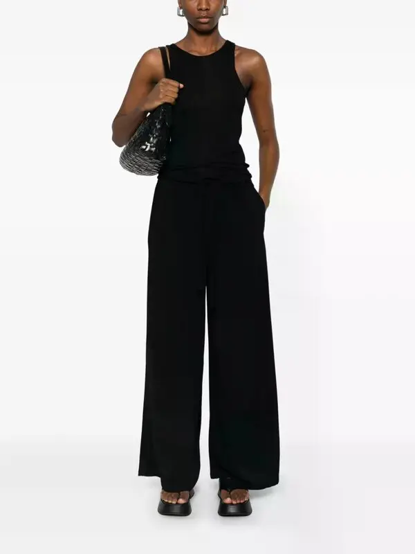 THOM KROM Fine-ribbed Tank Top - Black